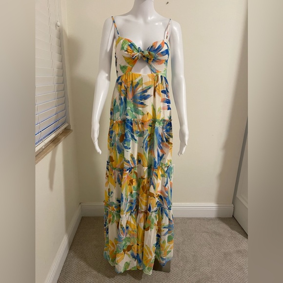 Flying Tomato | Dresses | Flying Tomato Floral Tropical Maxi Dress ...